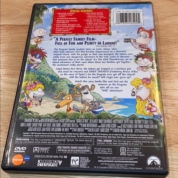 Rugrats Go Wild Dvd